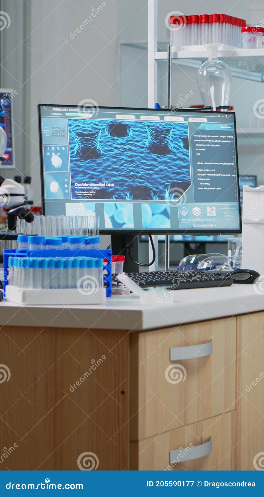 Interior of Empty Science Laboratory with Modern Equipment Stock Image ...
