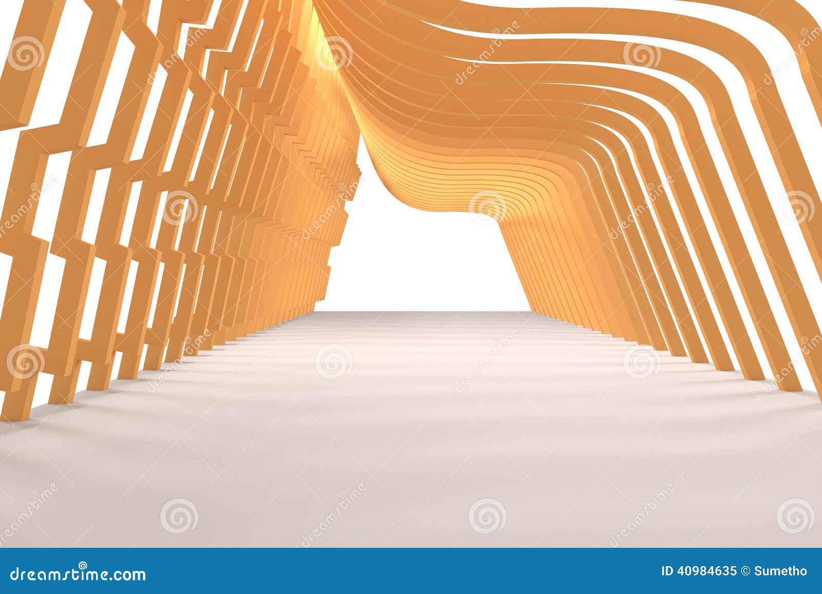 Interior Empty Structure stock illustration. Illustration of building ...