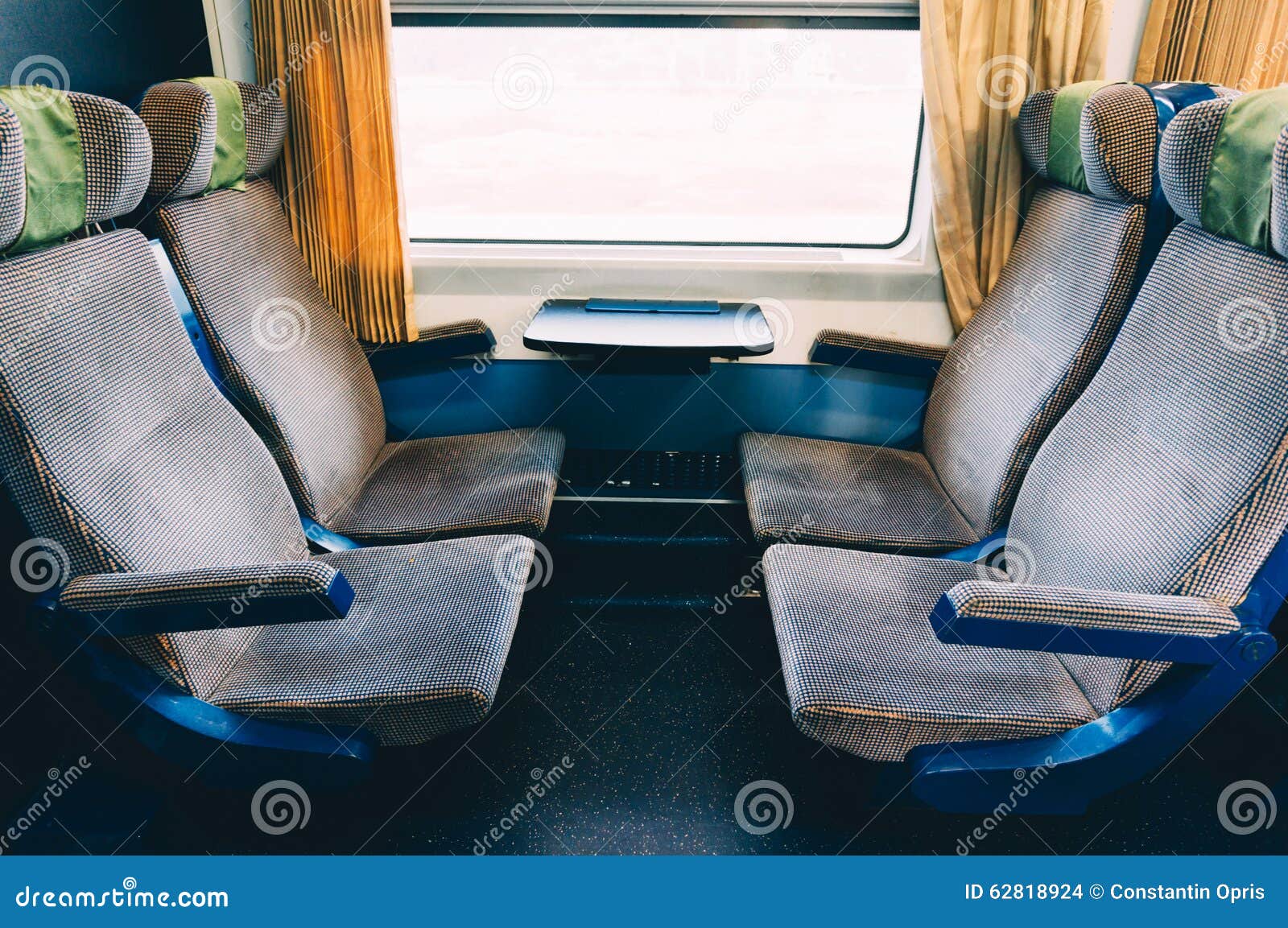 Empty Train Seats And Aisle Transportation Stock Photography ...