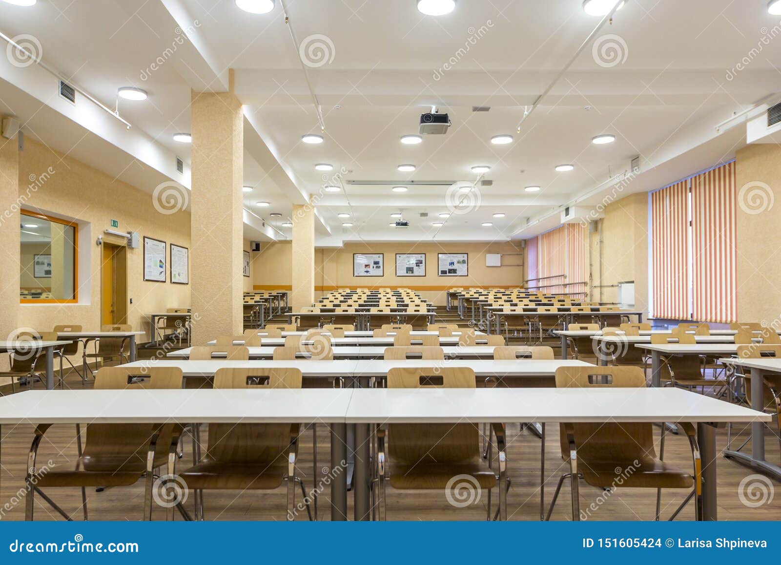 Empty University Classroom