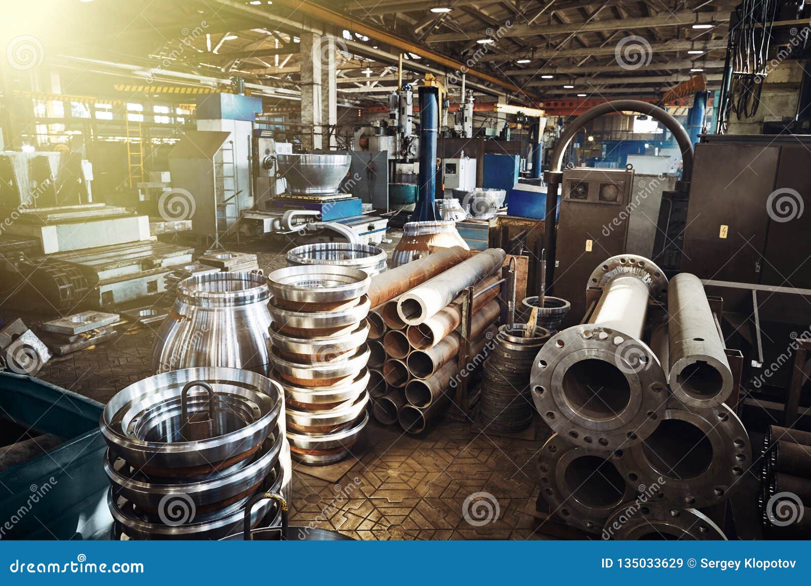 The Interior of the Engineering Plant for the Production of Valves ...
