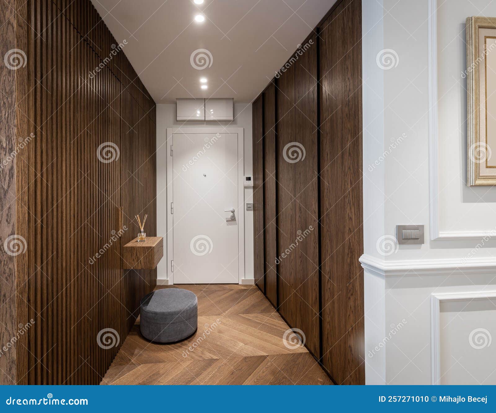 Interior of a Entrance Corridor in a Luxury Apartment Stock Photo ...