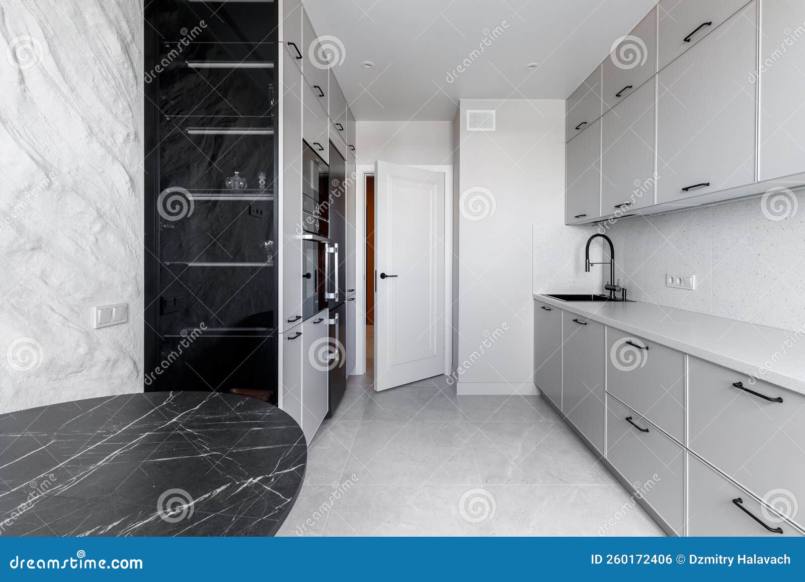 Interior and Entrance Doors in the New Apartment Stock Photo - Image of ...