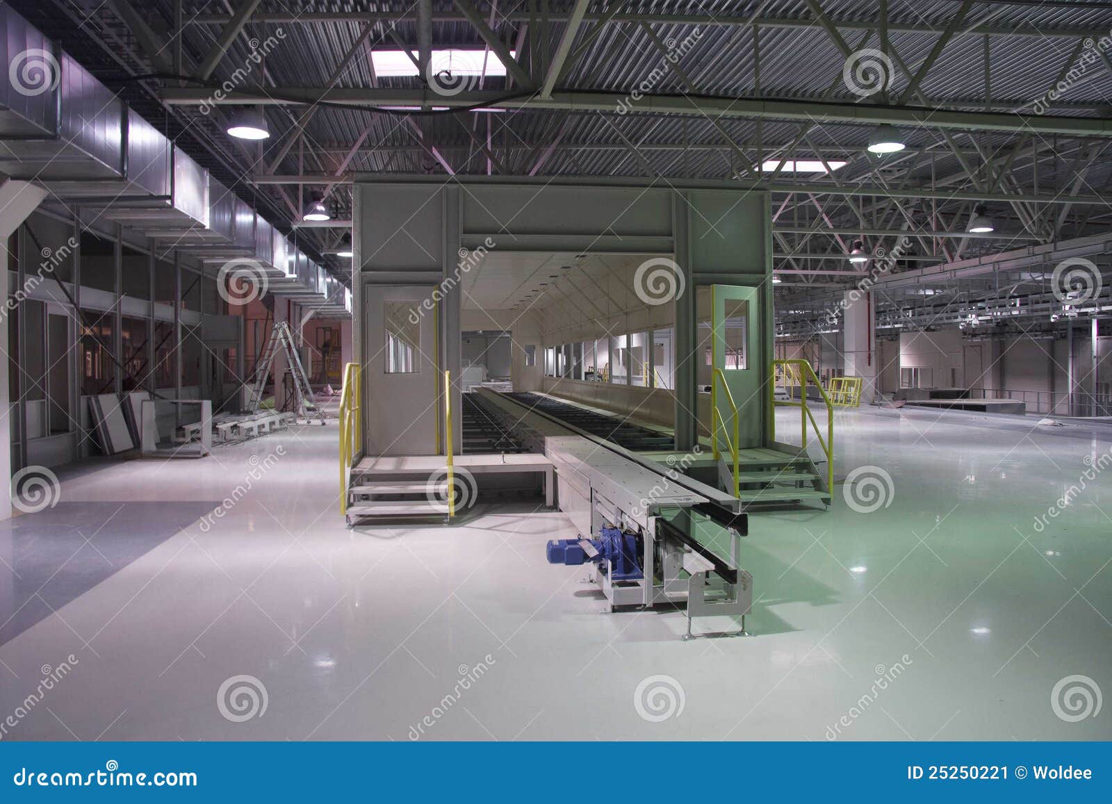 Interior of the factory stock image. Image of distribution - 25250221
