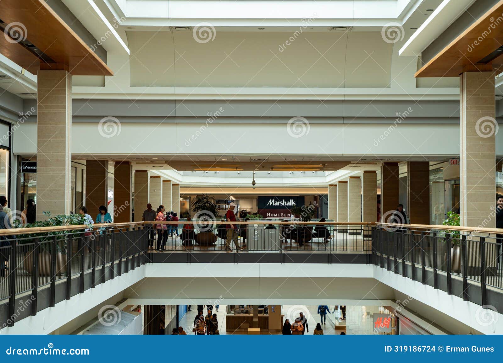 Interior of the Fairview Mall. CF Fairview Mall is a Large Shopping ...