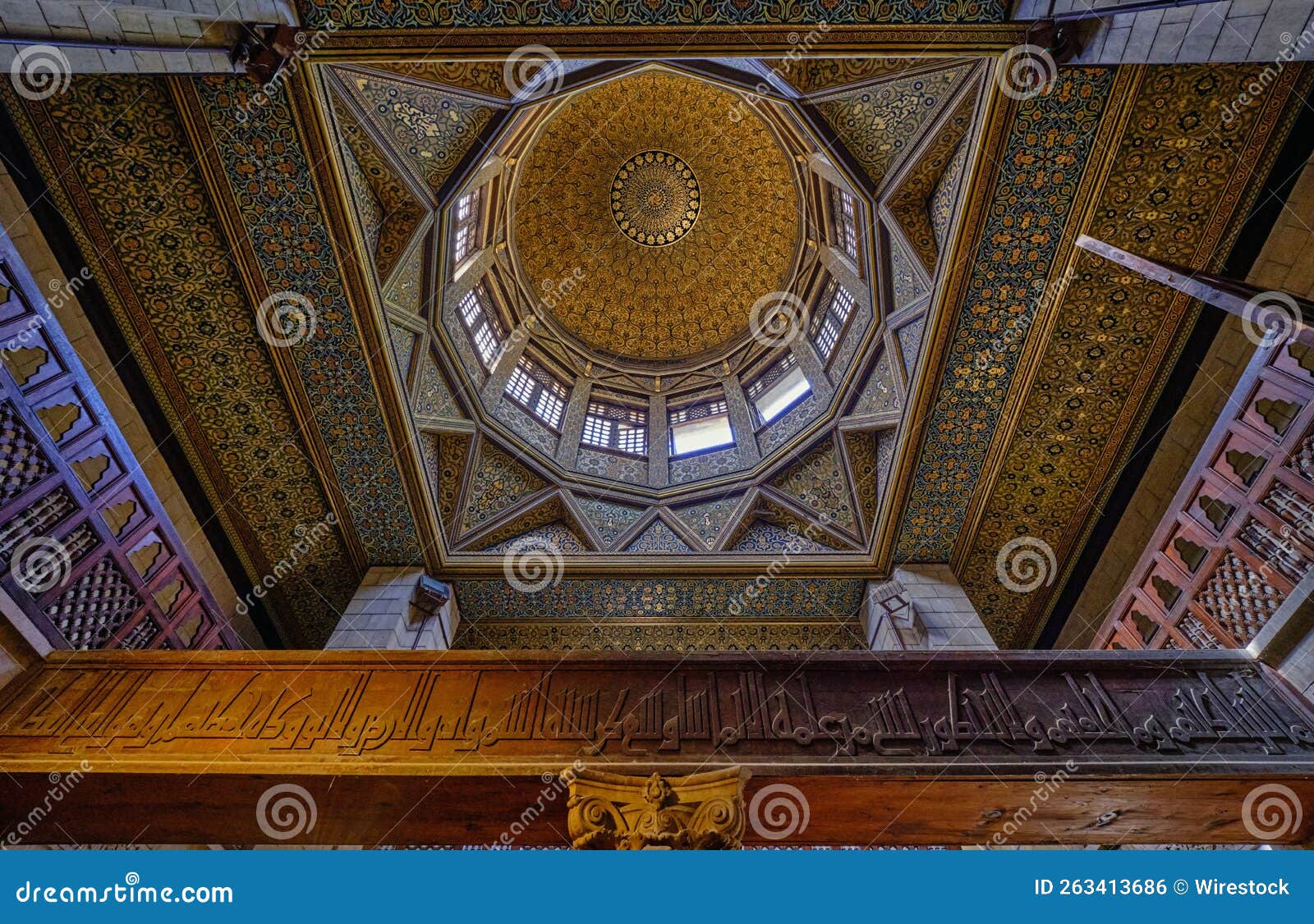 Interior of the Famous Cairo Nilometer in Egypt Stock Photo - Image of ...