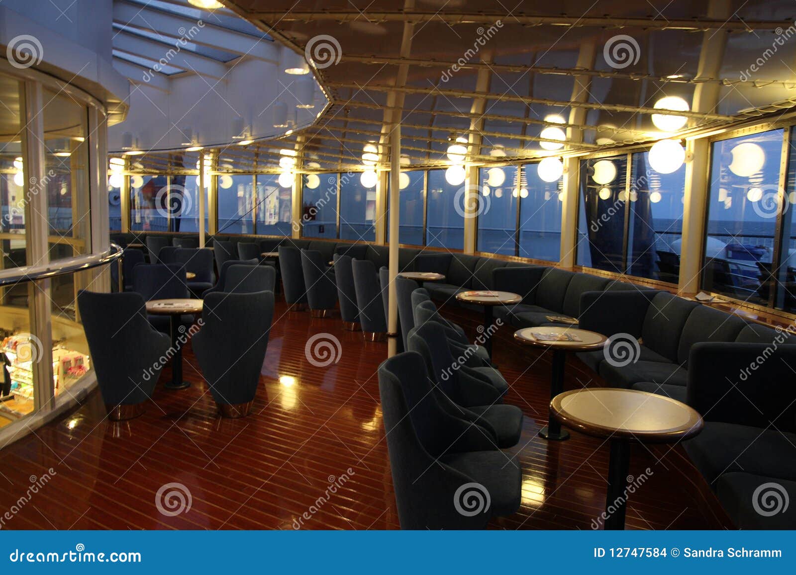 Interior of a ferry stock photo. Image of promenade, lifestyle - 12747584