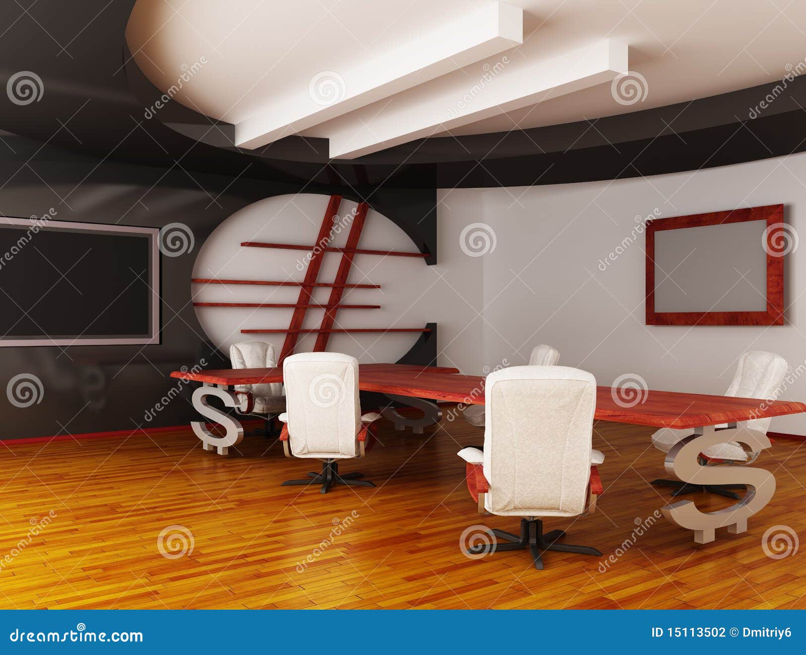 Interior of fine office stock illustration. Illustration of indoors ...