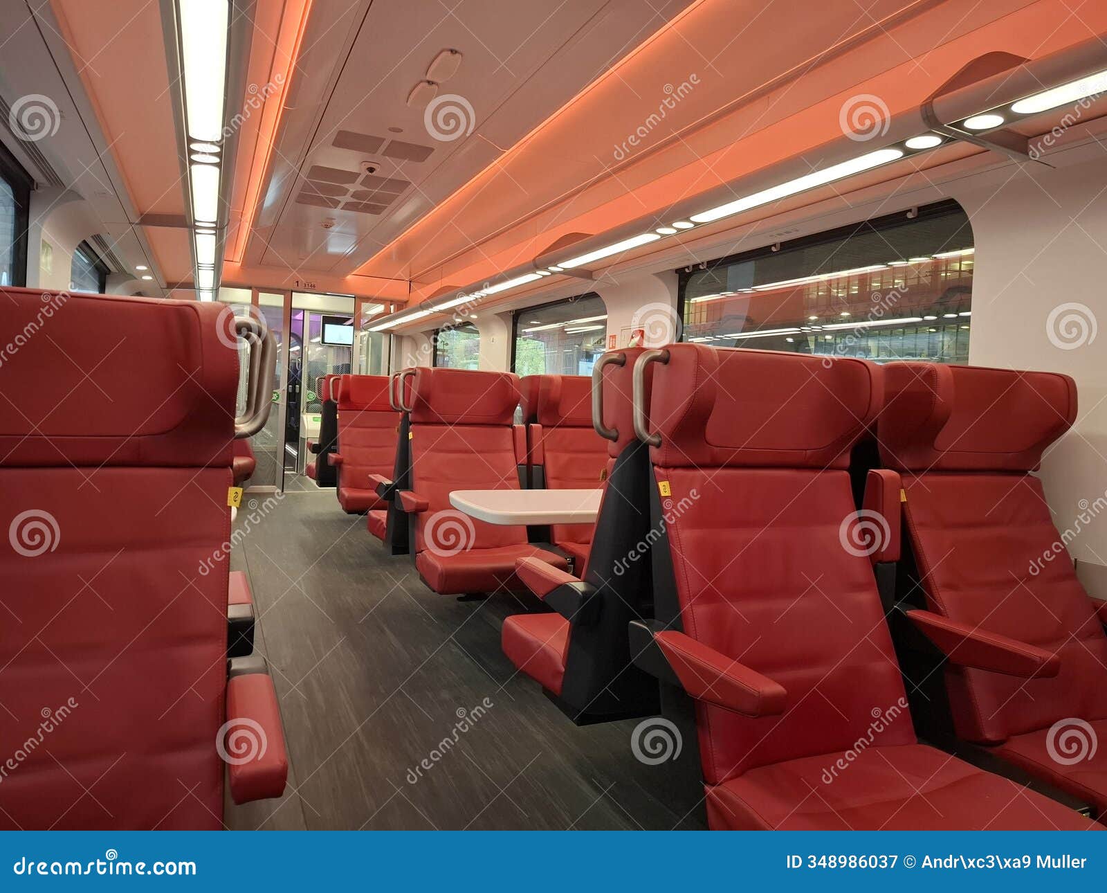 Interior of First Class of ICNG Train of Dutch Railways (NS) Editorial ...