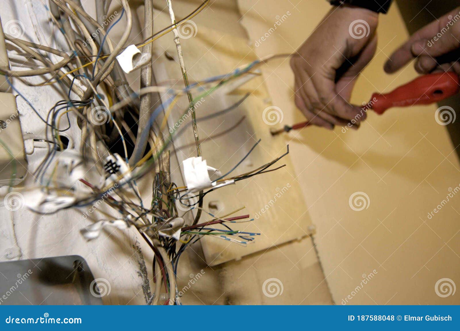 Interior Fittings Network Cable Technology Stock Photo - Image of ...