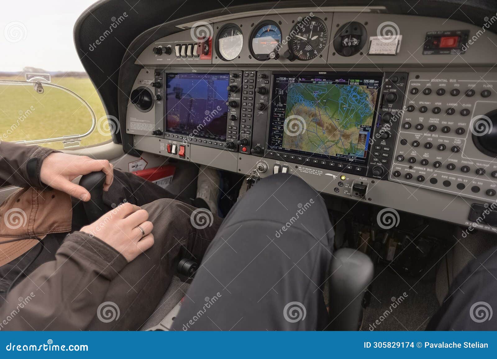The Interior of the Flight Deck of a Small Diamond DA-40 Diamond Star ...