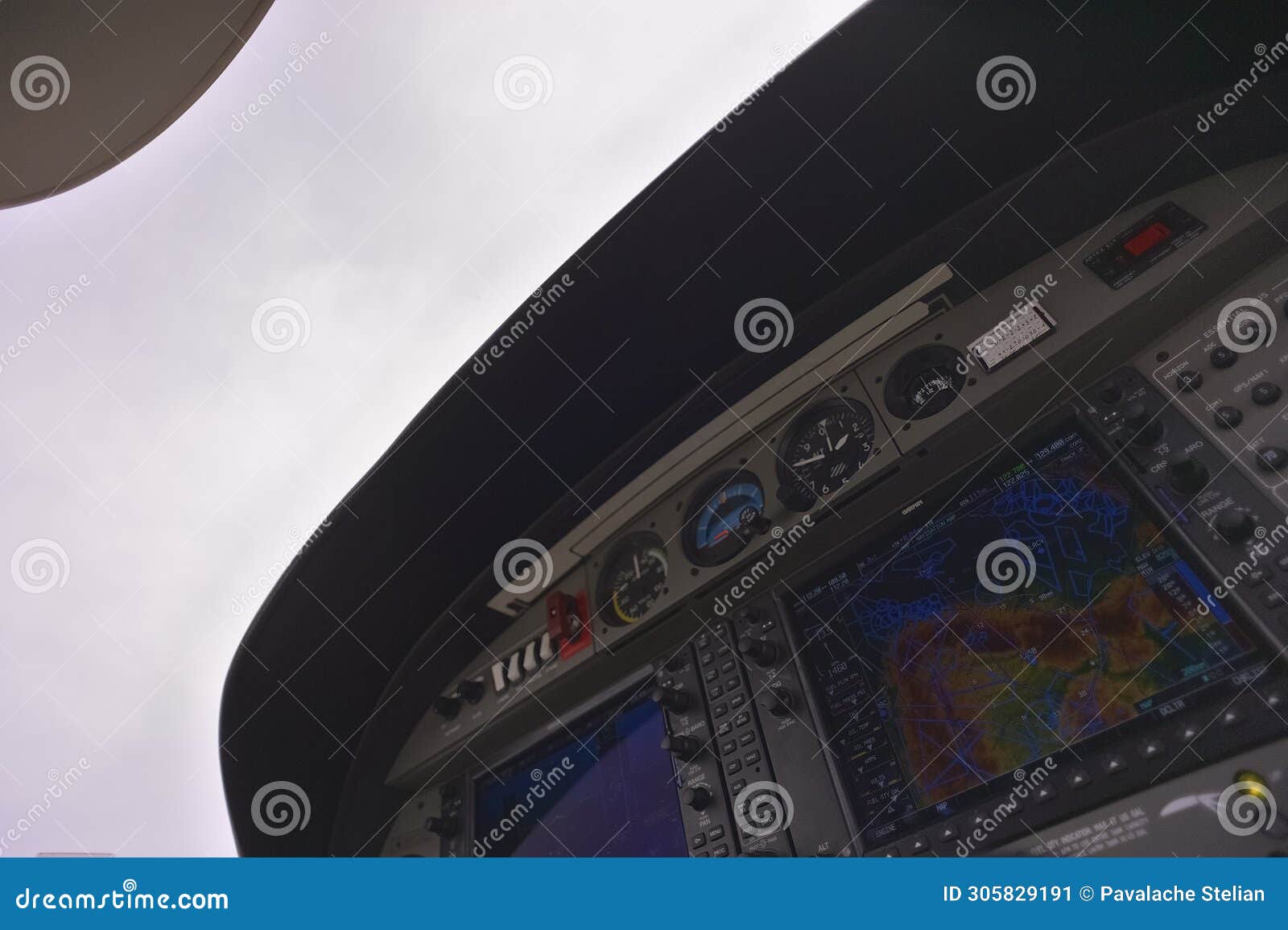 The Interior of the Flight Deck of a Small Diamond DA-40 Diamond Star ...