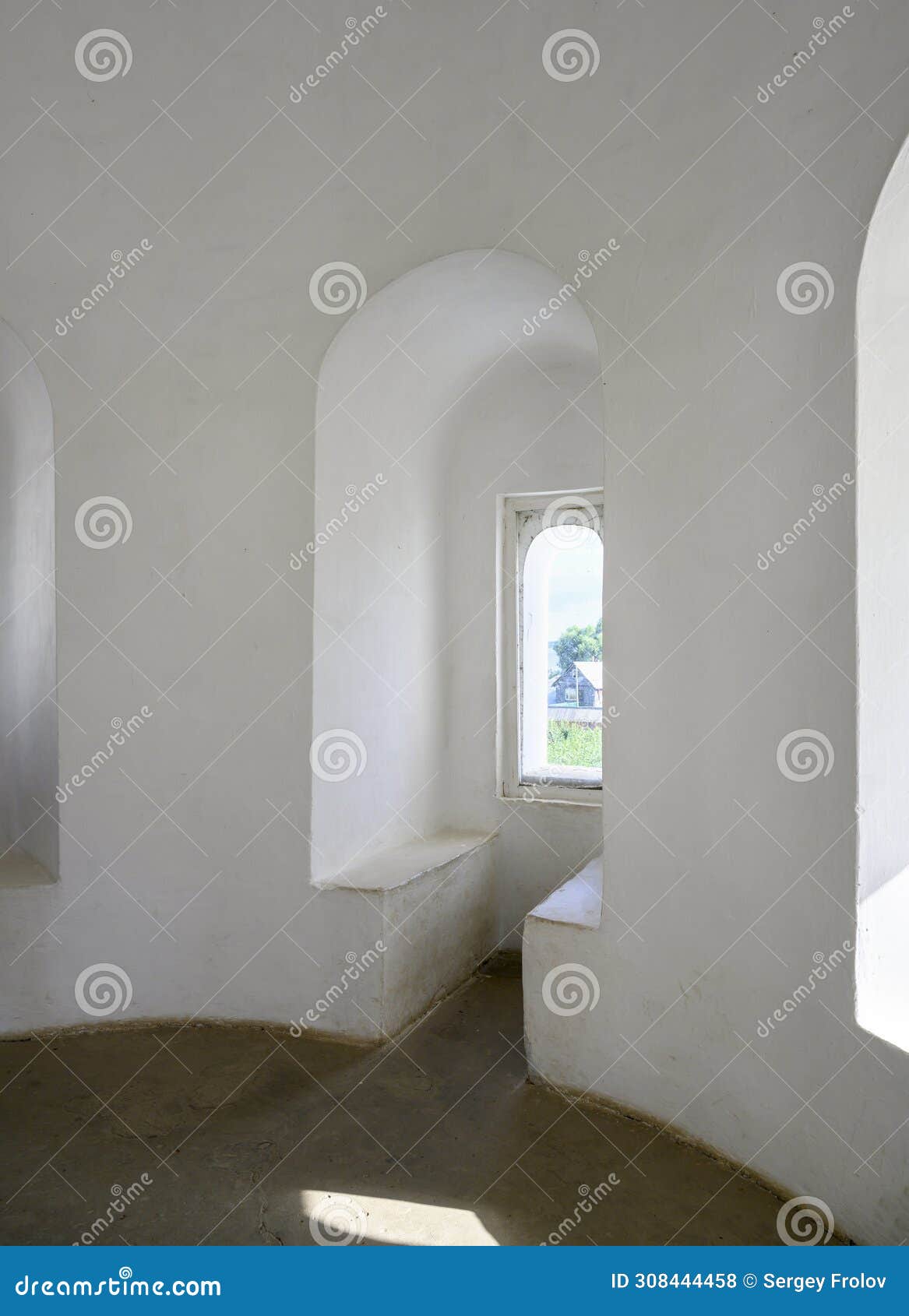 The Interior of the Fortress Tower of the Medieval Monastery in the ...