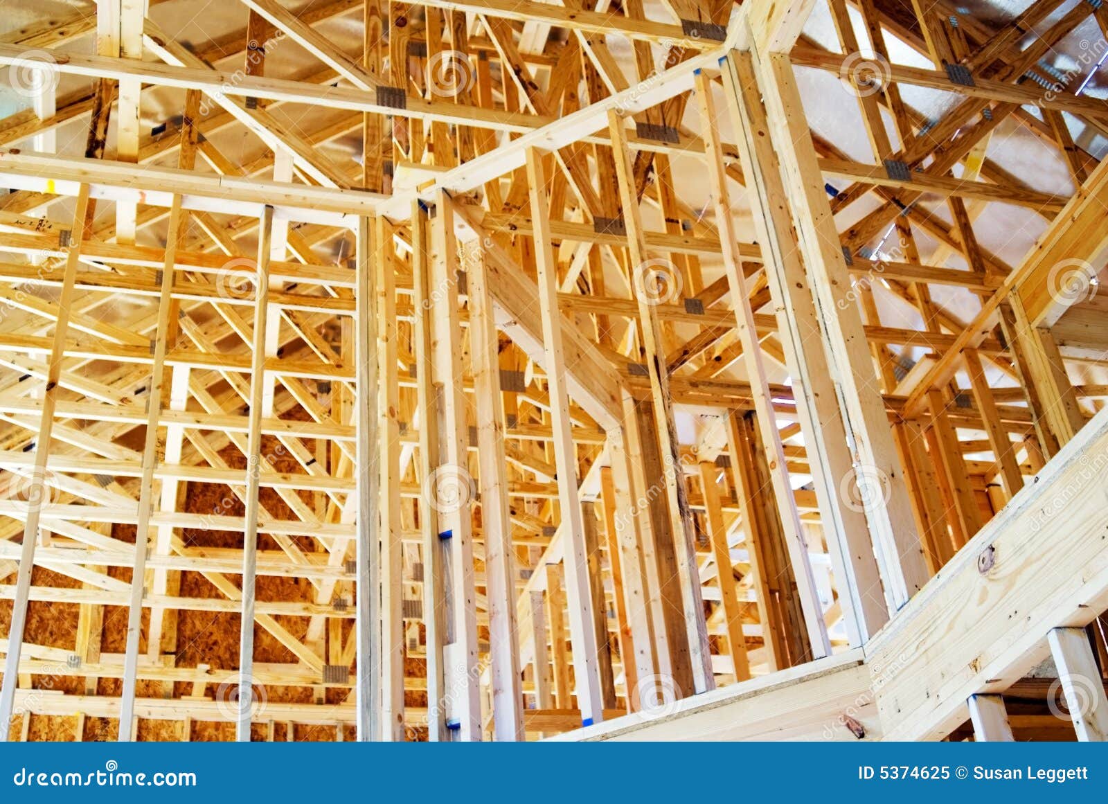 Interior Rafters Of A Barn Stock Photo | CartoonDealer.com #20742672