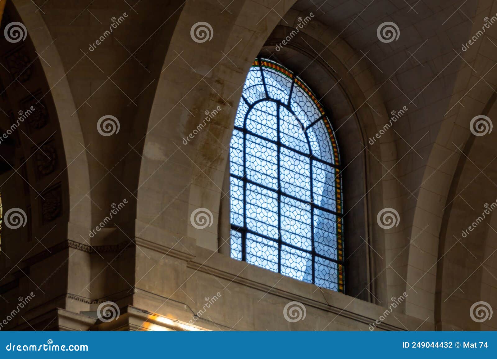 Interior of a French Church Stock Photo - Image of building ...