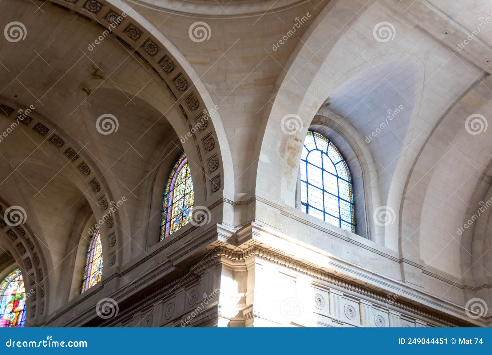 Interior of a French Church Stock Image - Image of gothic, culture ...
