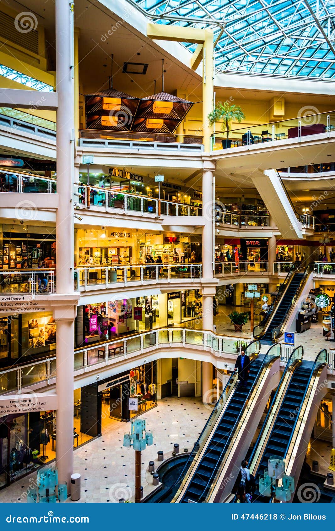 The Interior of the Gallery, in the Inner Harbor of Baltimore, M ...