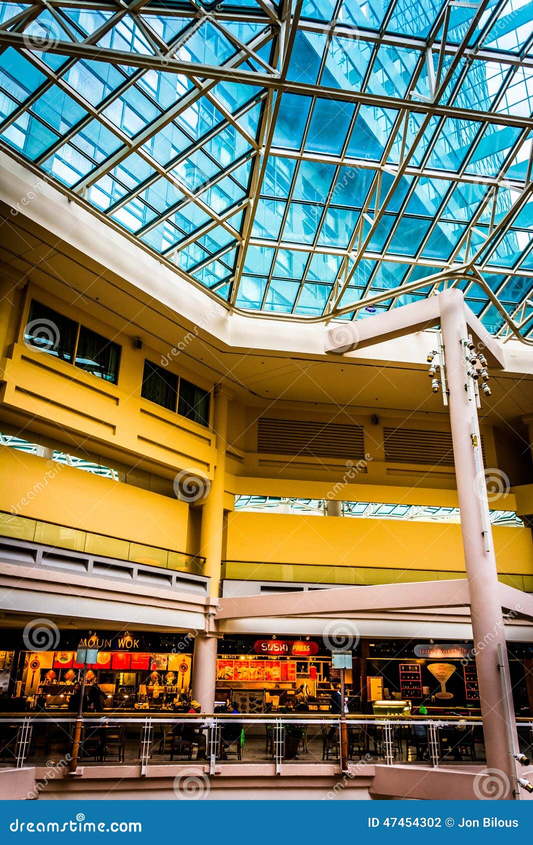 The Interior of the Gallery in the Inner Harbor of Baltimore, Ma ...