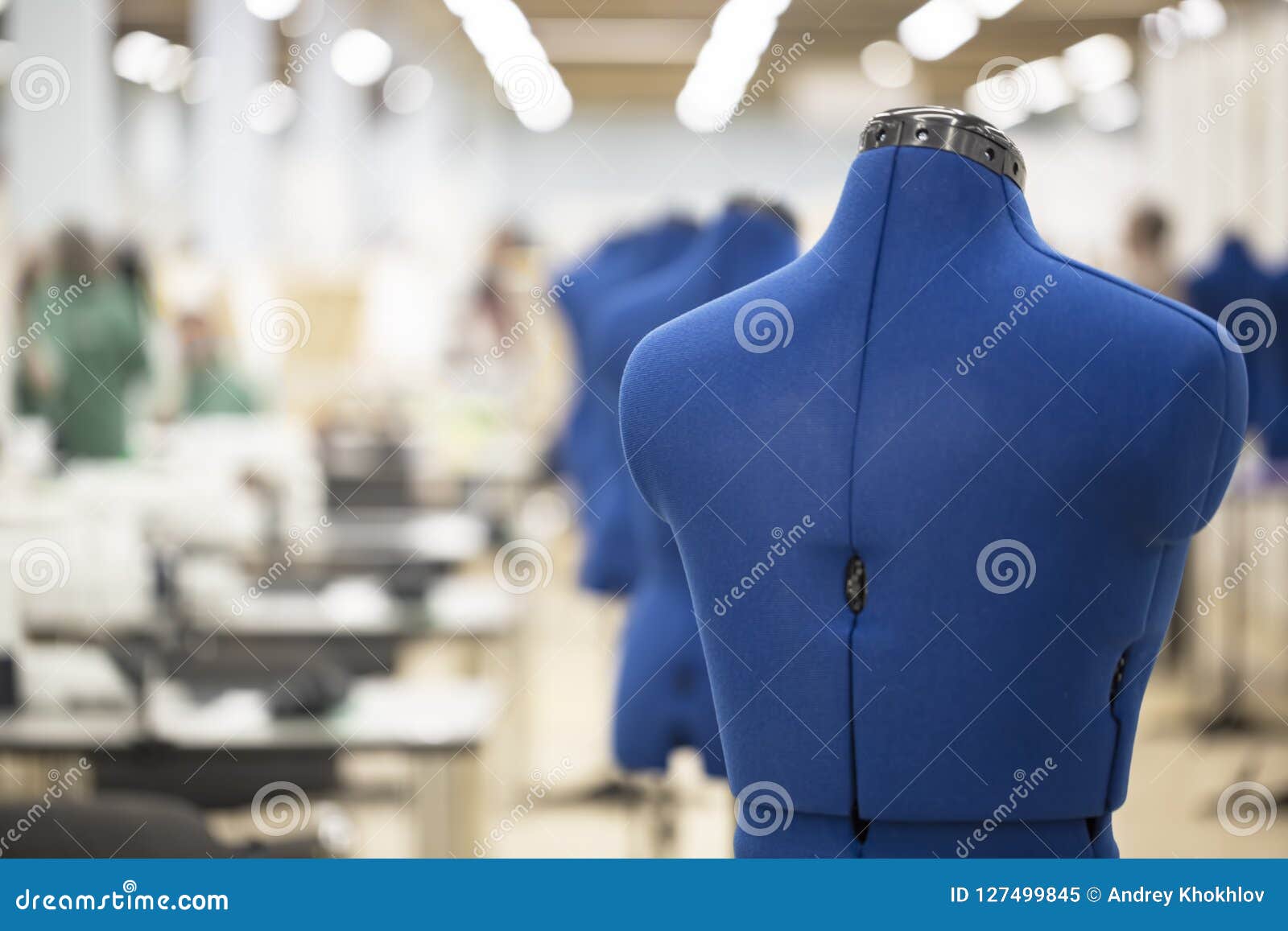 Interior of Garment Factory Shop. Stock Image - Image of fashion, dummy ...