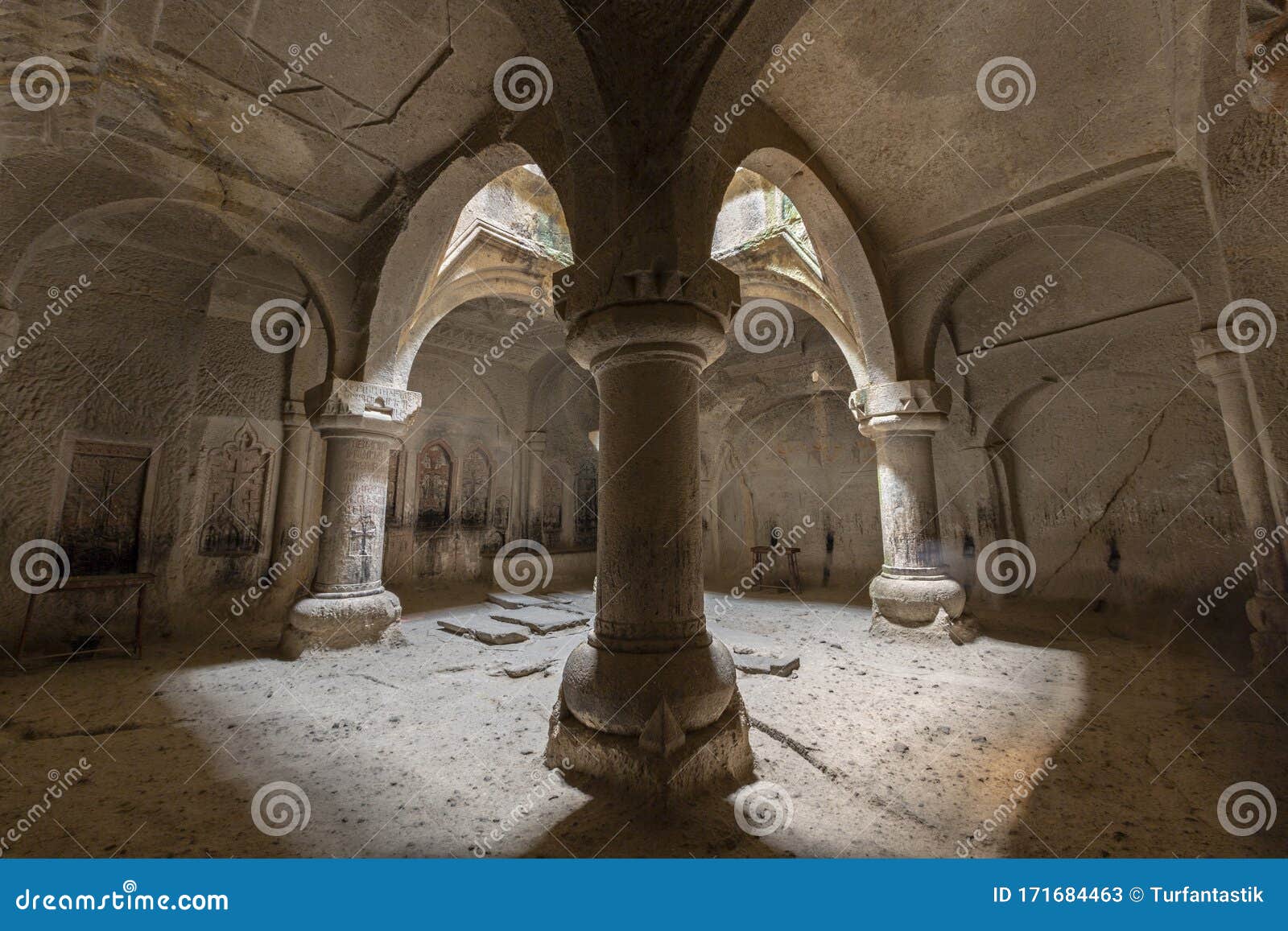 Geghard Monastery in Armenia Stock Image - Image of christianity ...