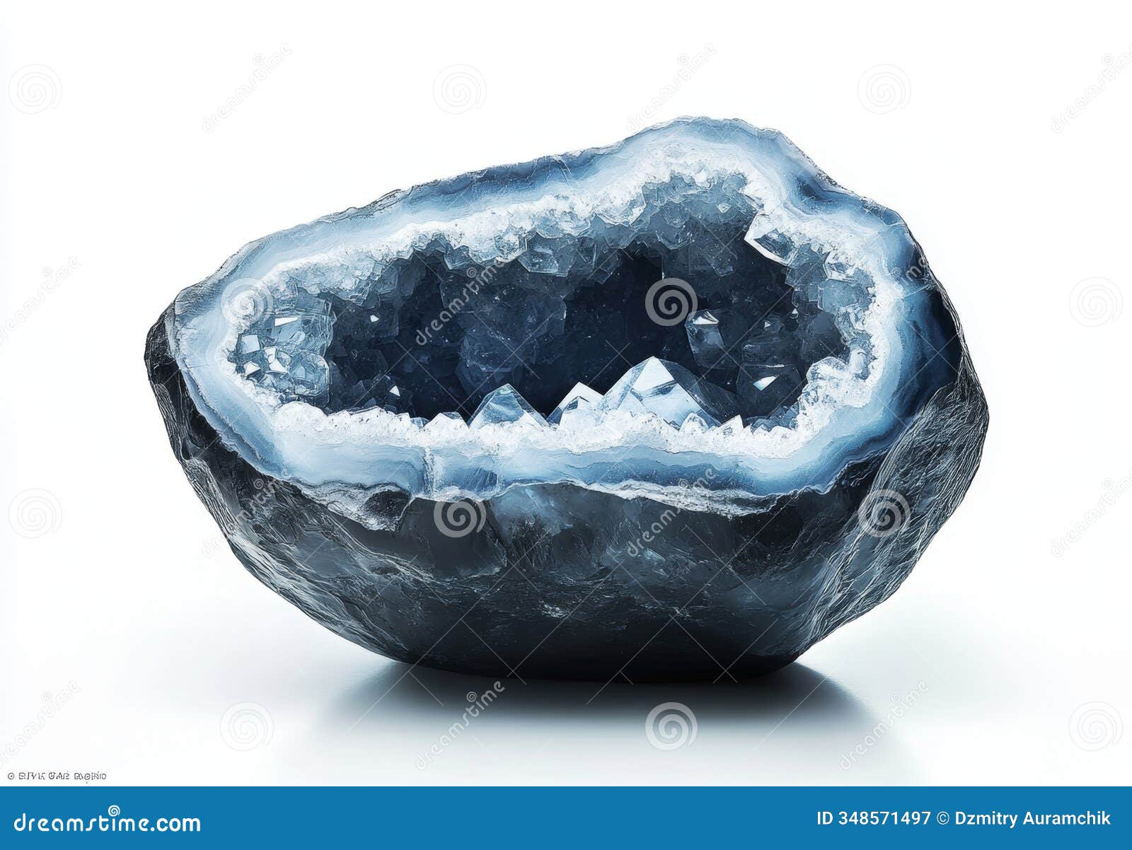 The Interior of a Geode Reveals Its Crystalline Structures when Split ...