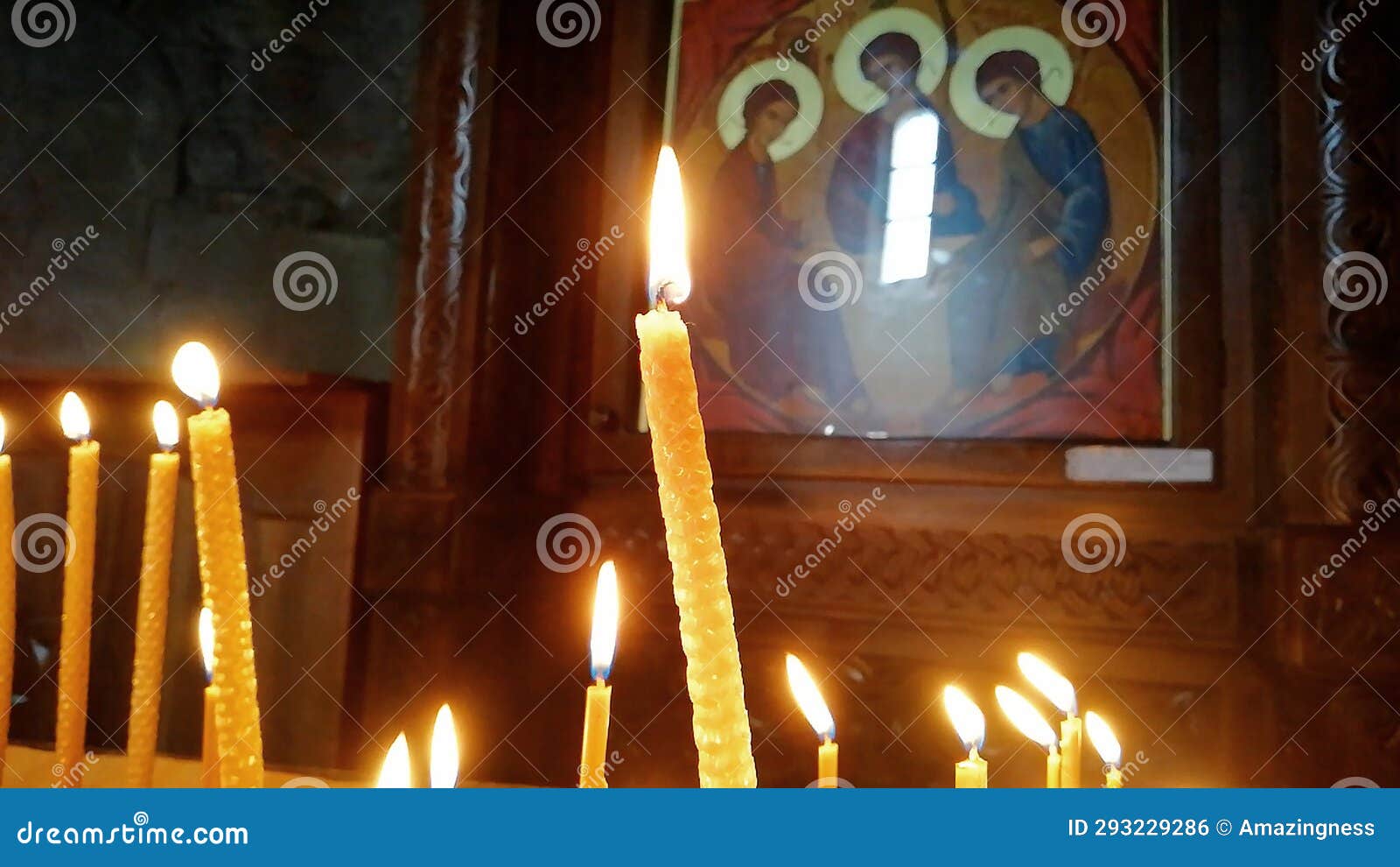 Interior of Georgian Orthodox Monastery in Mtskheta, Jvari Monastery ...