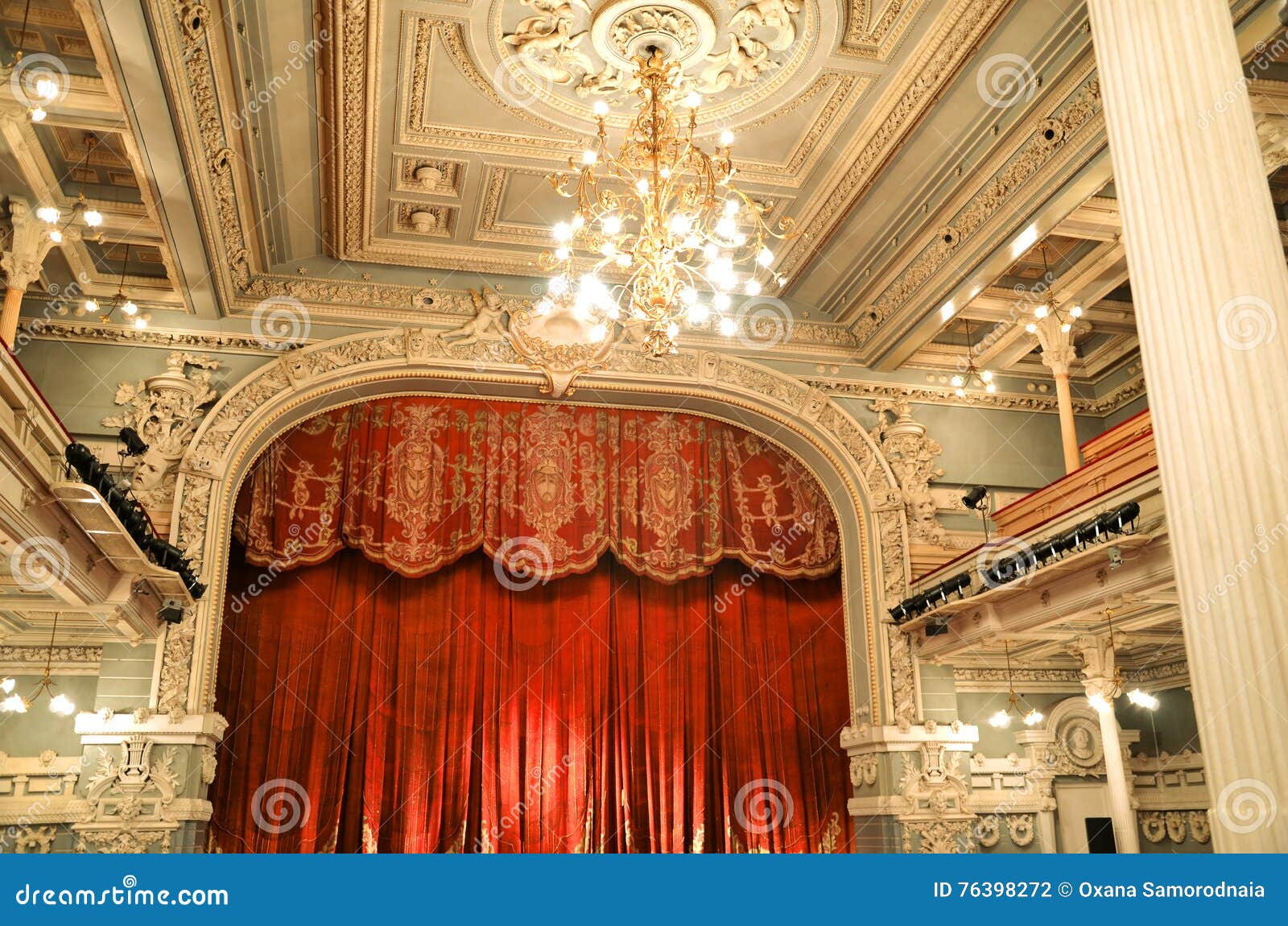 The Interior of the Great Hall Editorial Photography - Image of opera ...