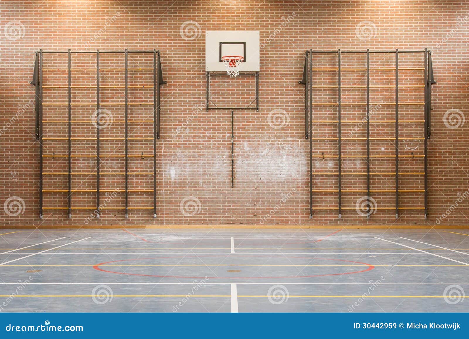 Interior of a Gym at School Stock Image - Image of gymnasium, sports ...