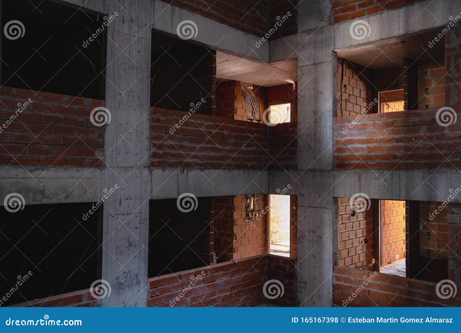 Interior of a Half-finished Building Stock Photo - Image of empty ...