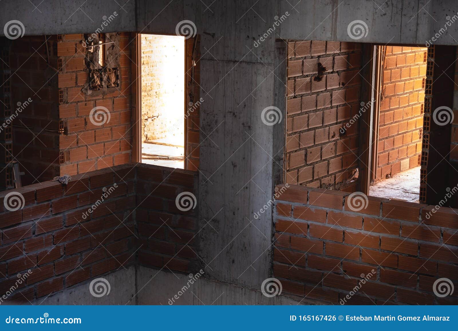 Interior of a Half-finished Building Stock Photo - Image of construct ...
