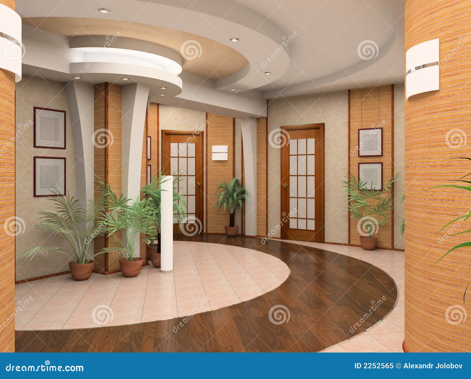 Interior of a hall stock image. Image of hall, residence - 2252565