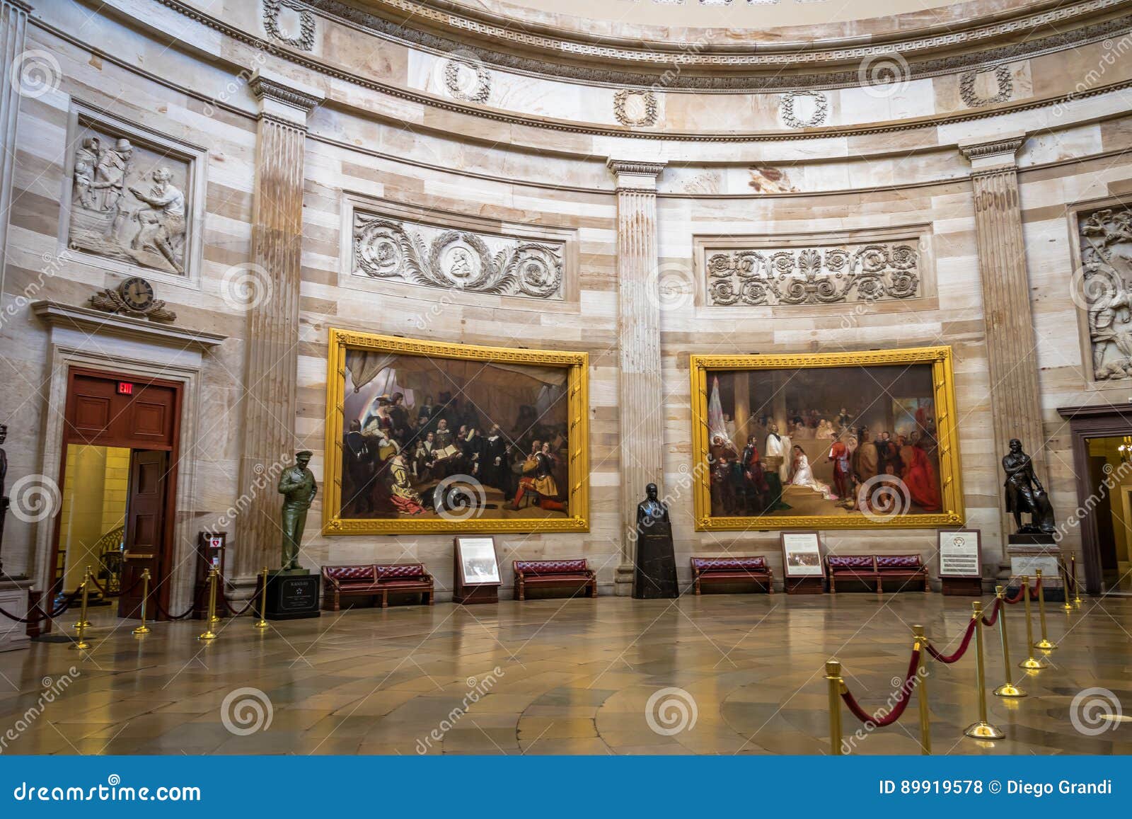 Interior Hall of Capitol Building - Washington, D.C., USA Editorial ...