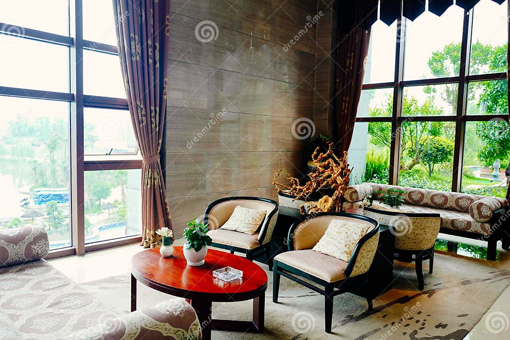 Interior hall corner stock image. Image of interior, window - 93619661