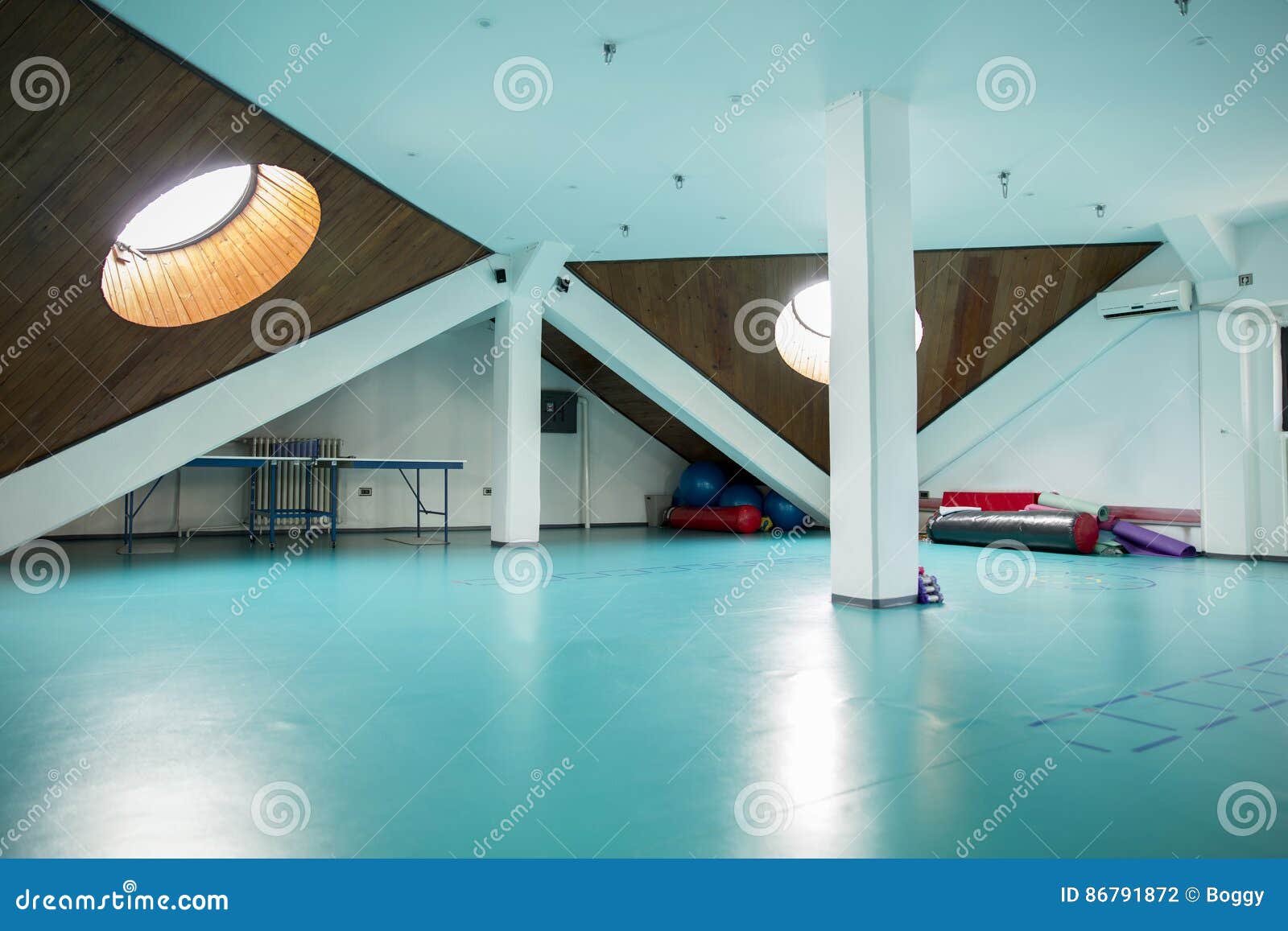 Interior Halls for Exercise Stock Photo - Image of healthy, equipment ...