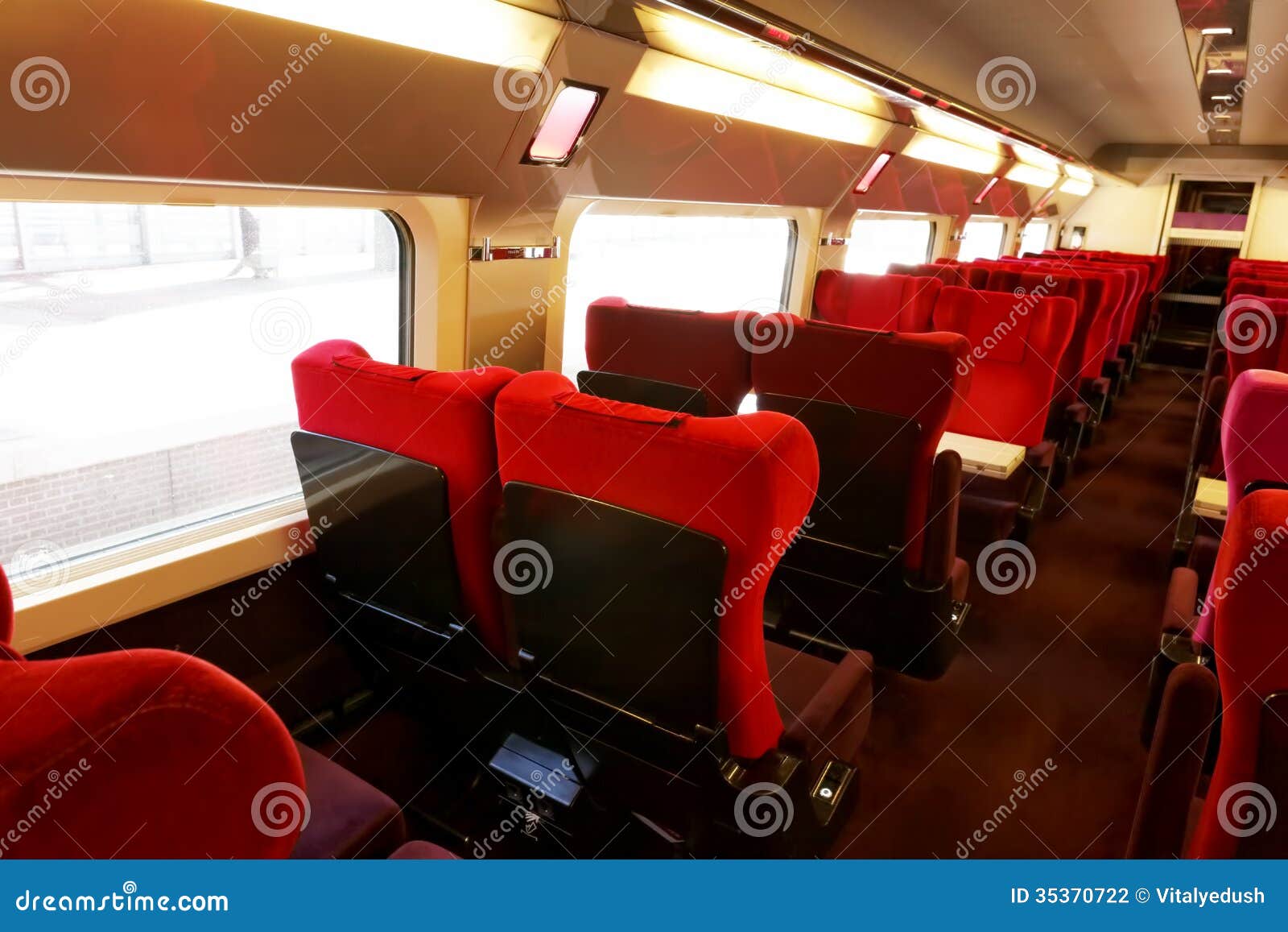 Interior stock photo. Image of gare, carriage, seat, journey - 35370722