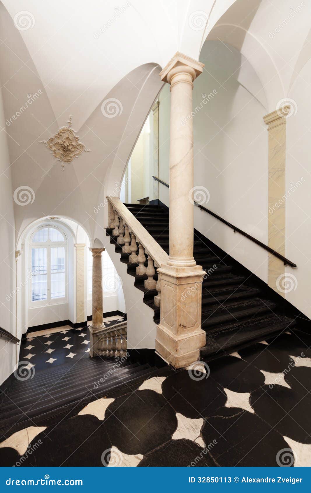 Interior historic building editorial stock photo. Image of balustrade ...
