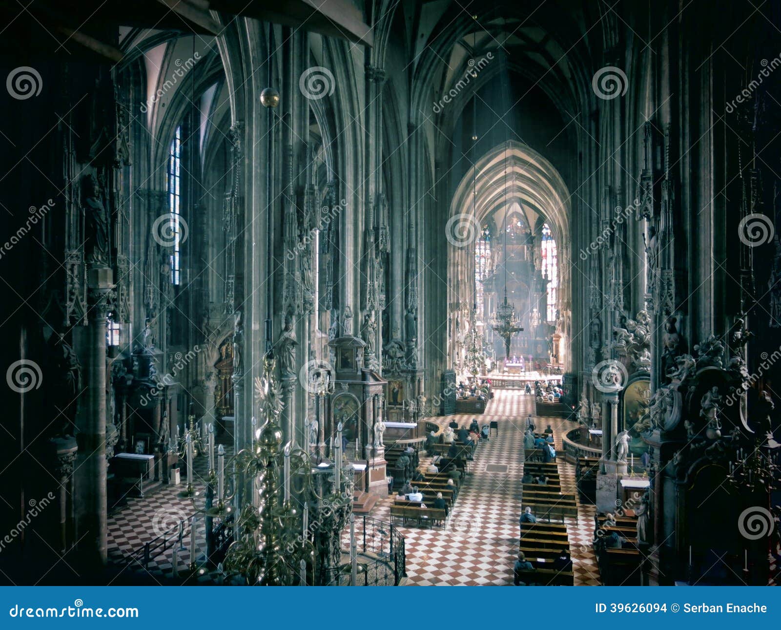 Interior of a Historic Cathedral Editorial Stock Image - Image of ...