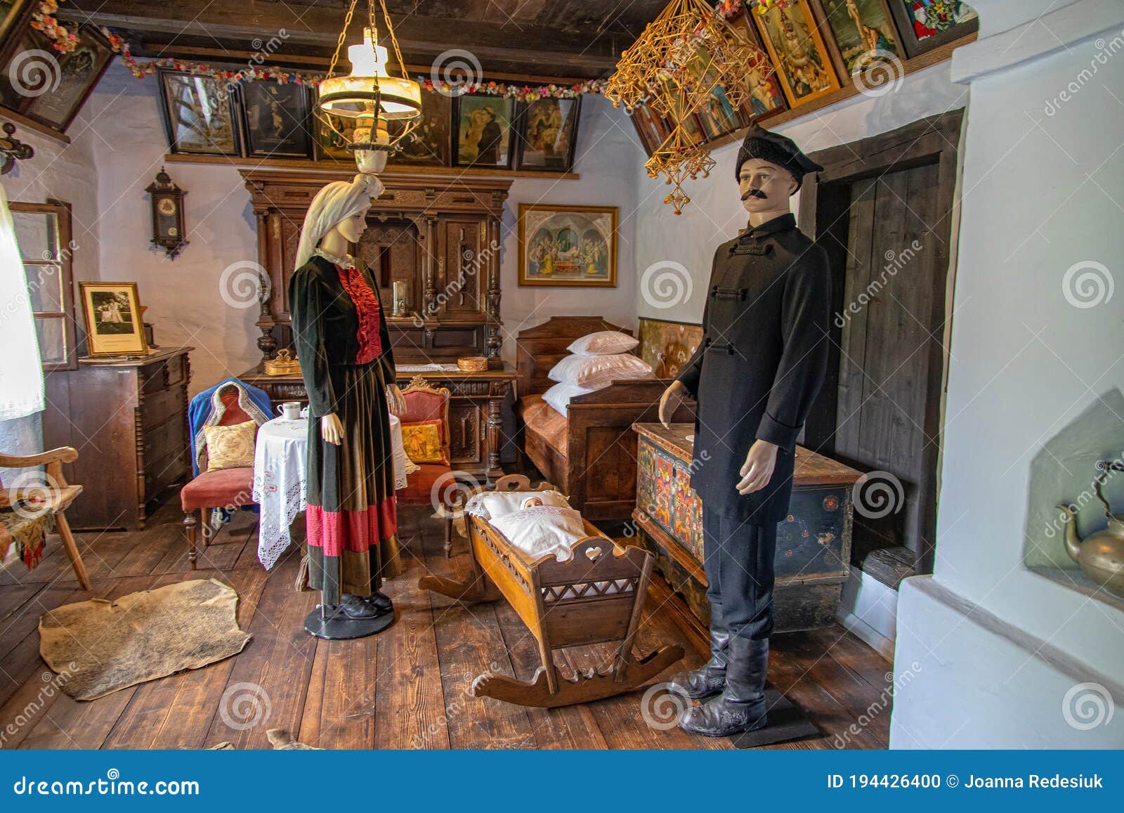 Interior of a Historic Hut in an Open-air Museum Editorial Image ...