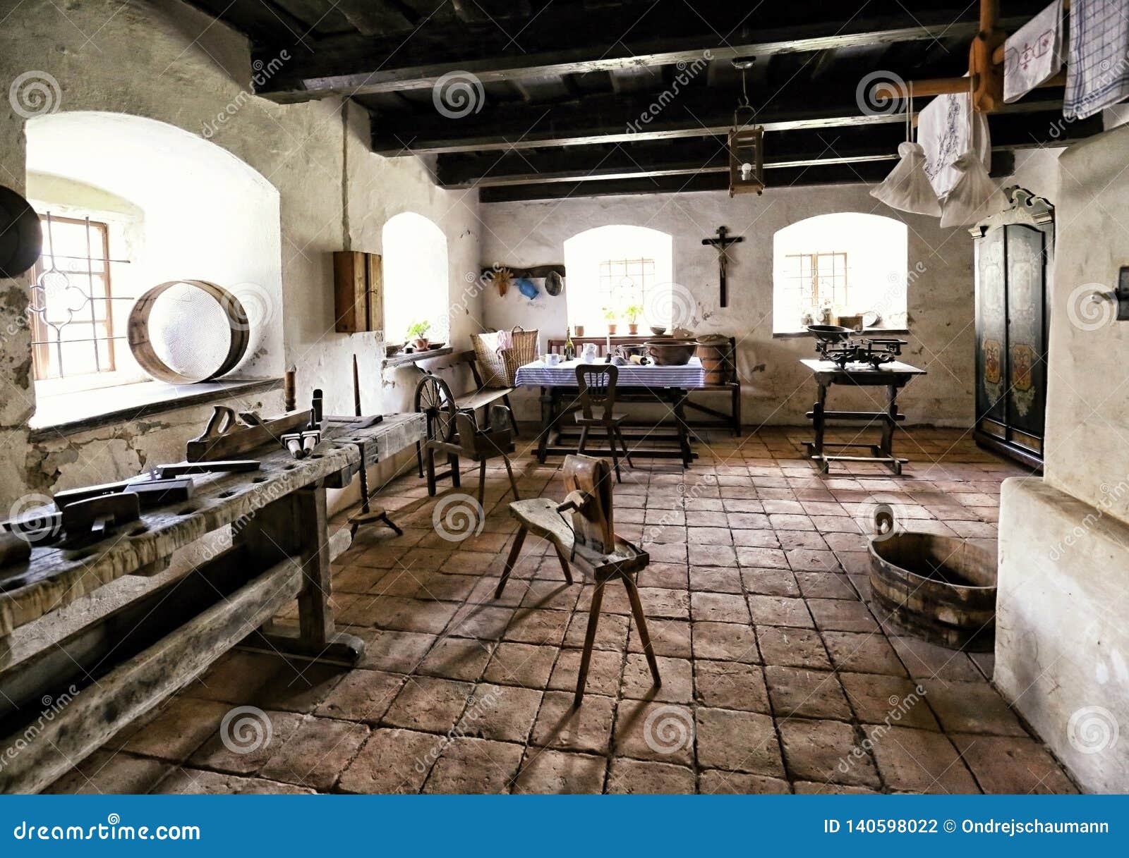 Interior of the Historic Mill House Editorial Photography - Image of ...