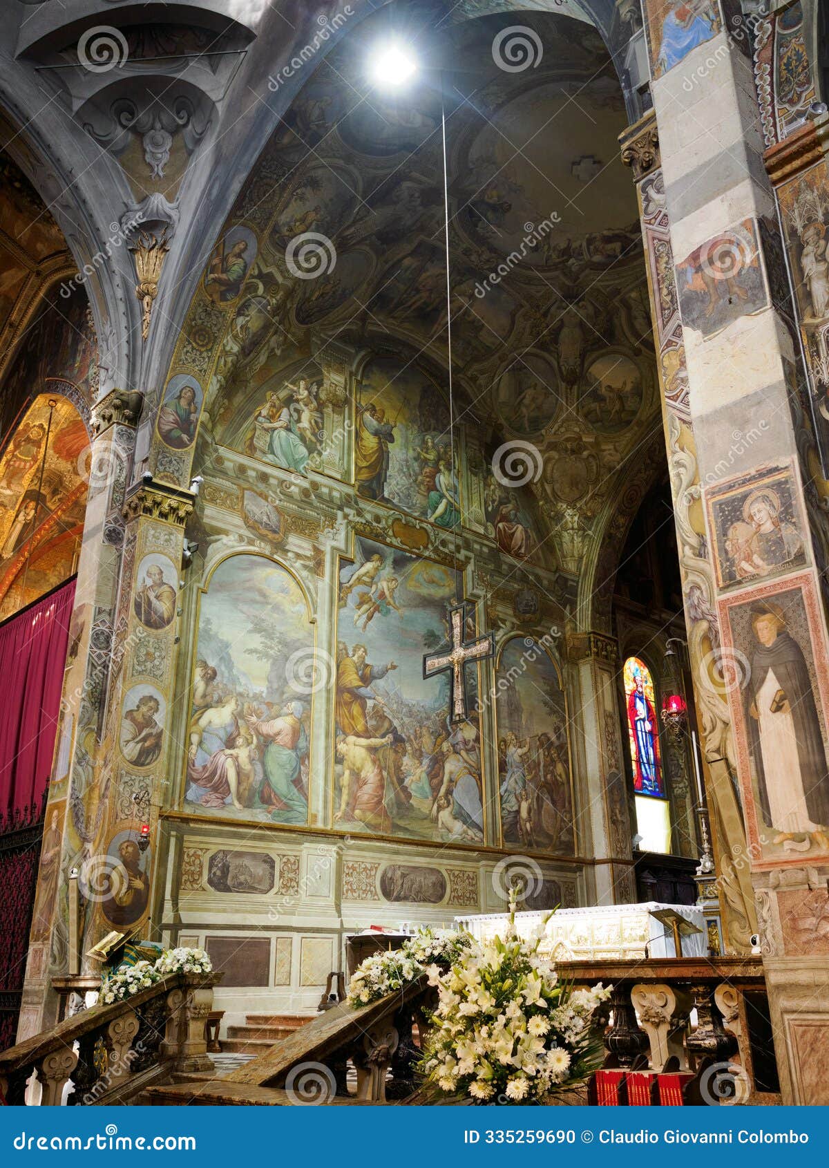 Historic Cathedral of Monza, Italy: Interior Editorial Image - Image of ...