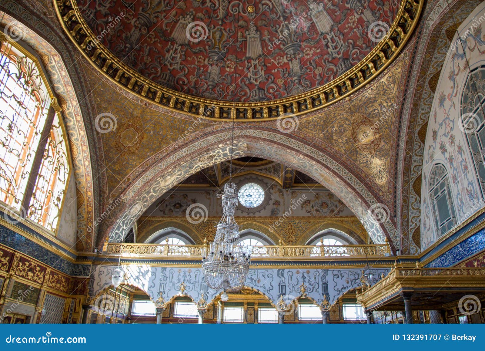 Interior of a Historic Ottoman Mosque on Display Stock Image - Image of ...