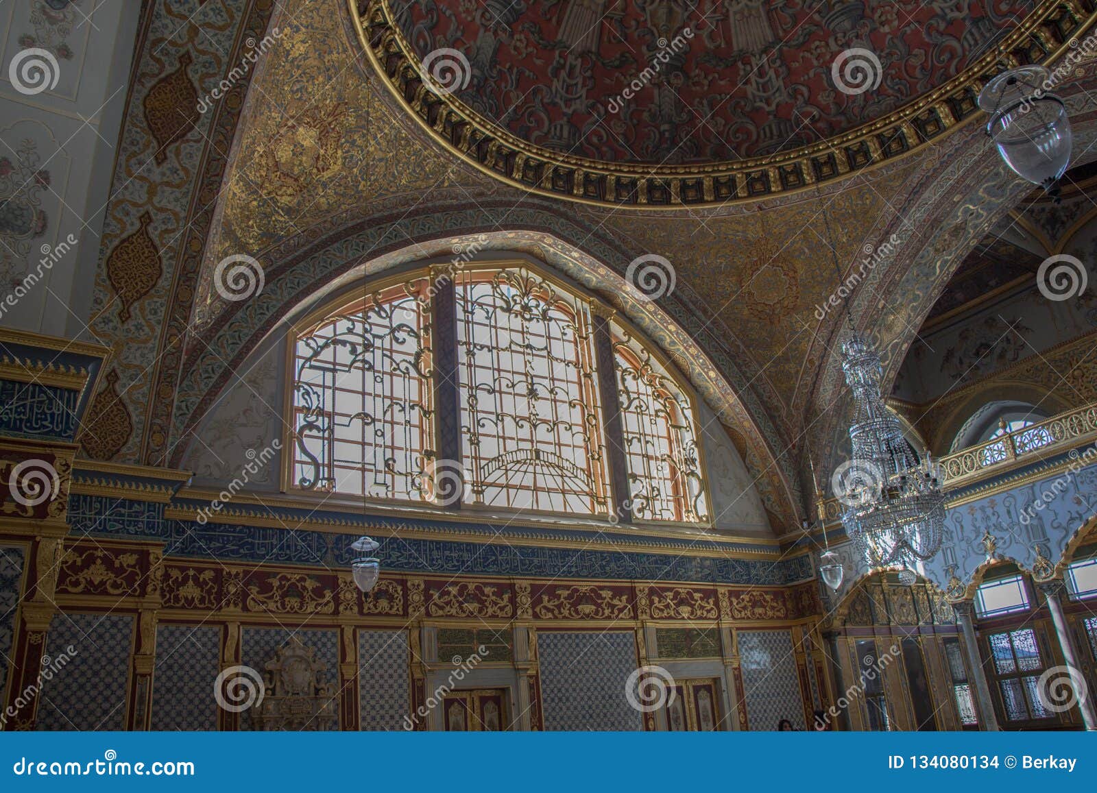 Interior of a Historic Ottoman Mosque on Display Stock Photo - Image of ...