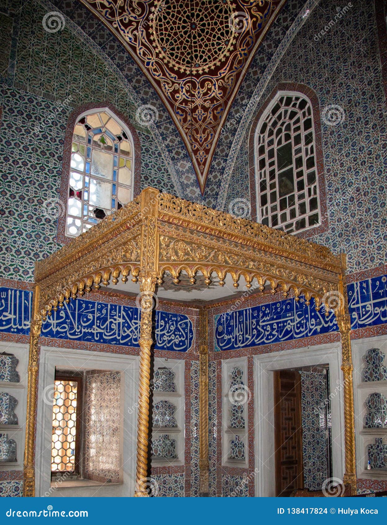 Interior of a Historic Ottoman Mosque on Display Stock Photo - Image of ...