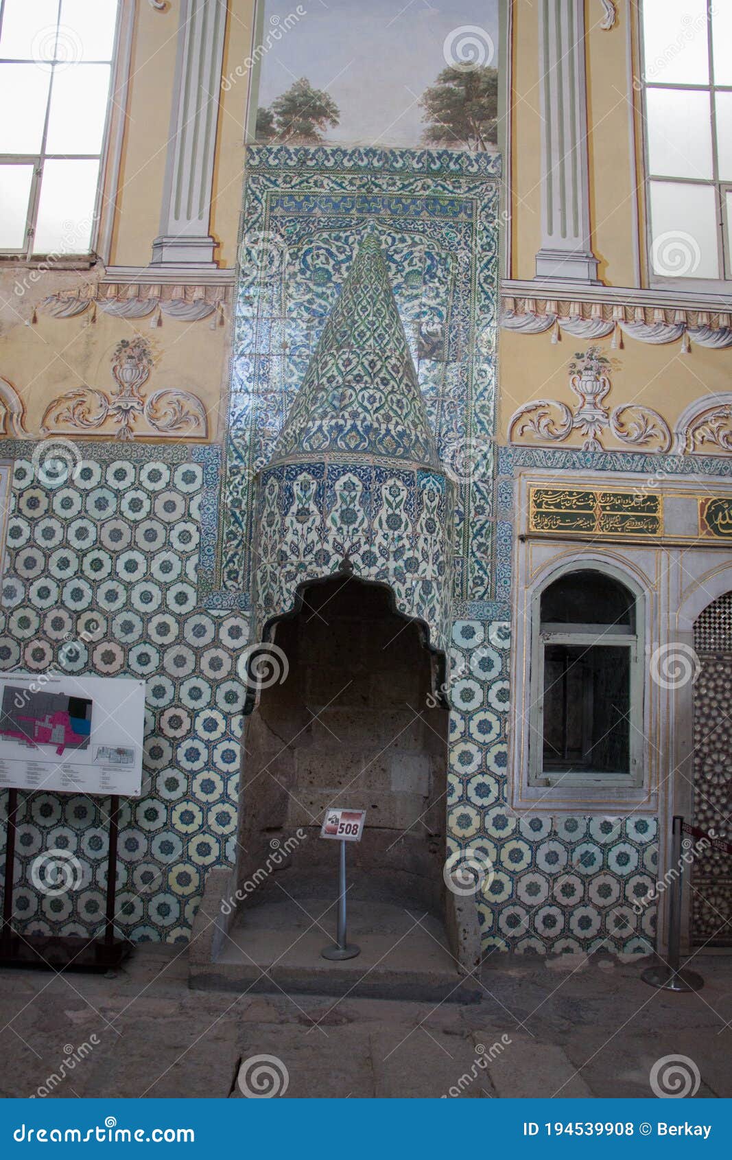 Interior of a Historic Ottoman Mosque on Display Stock Photo - Image of ...