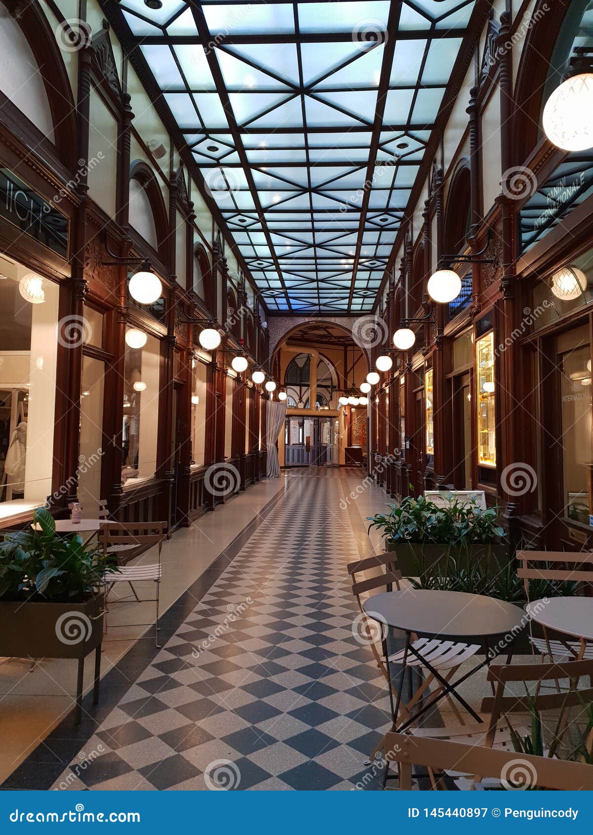 Interior of Historic Passage Stock Image - Image of passage, historic ...