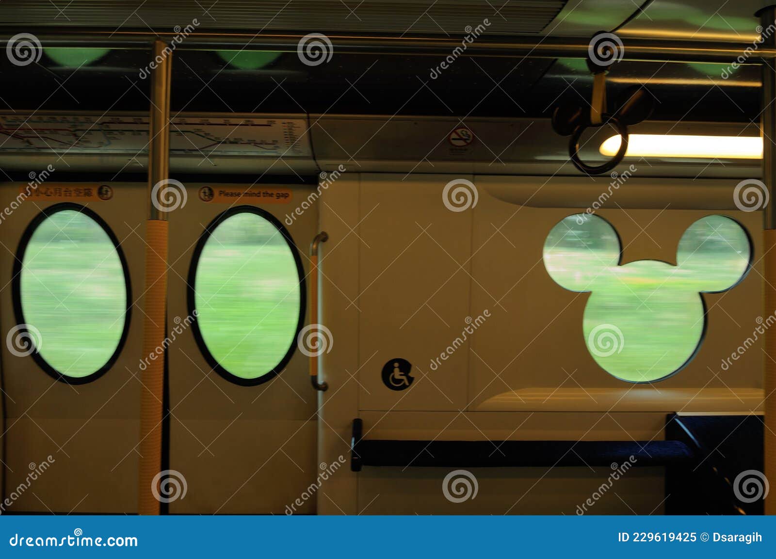 HK Disney Train Cabin editorial image. Image of move - 229619425