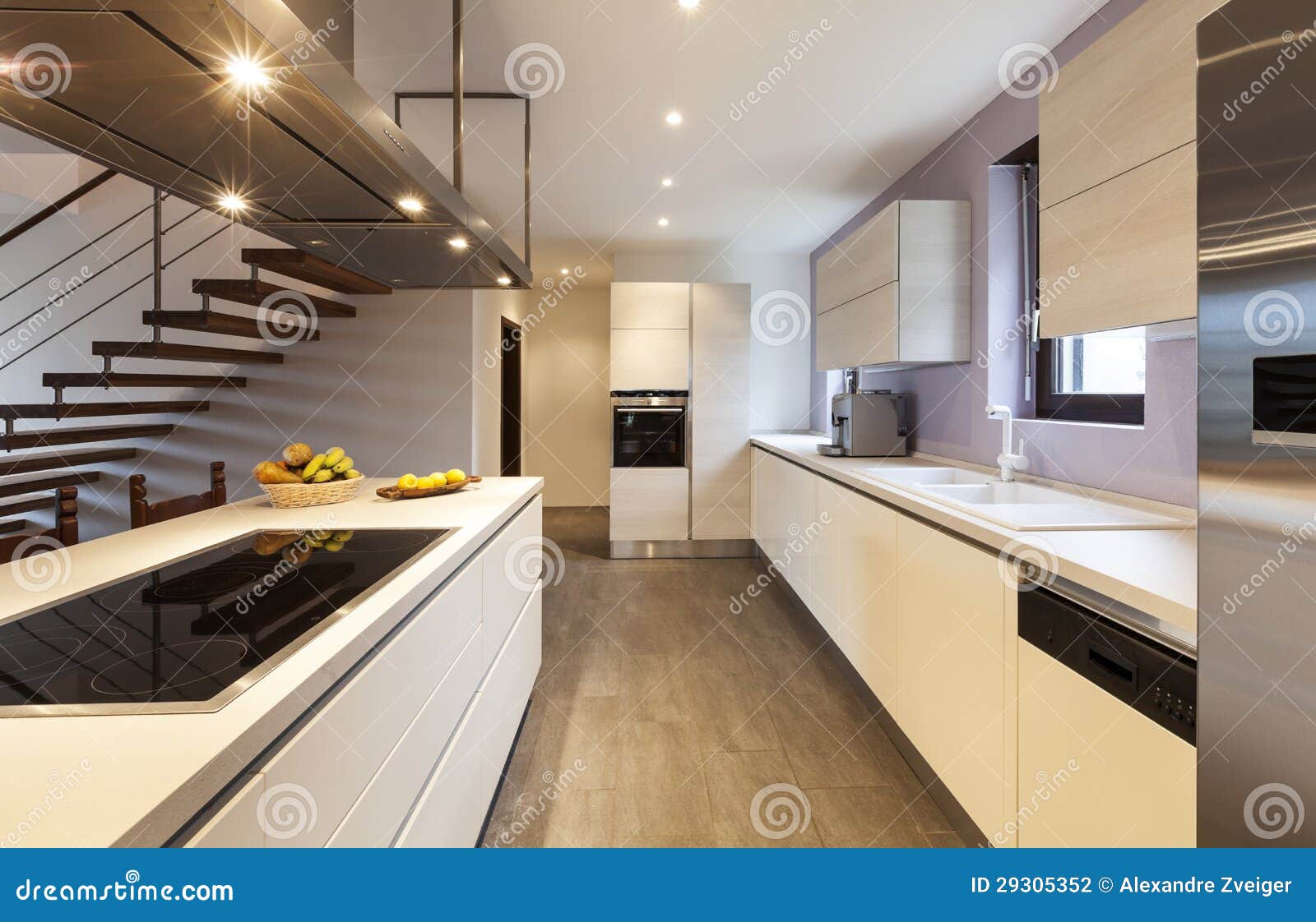 Interior home, kitchen stock photo. Image of modern, white - 29305352
