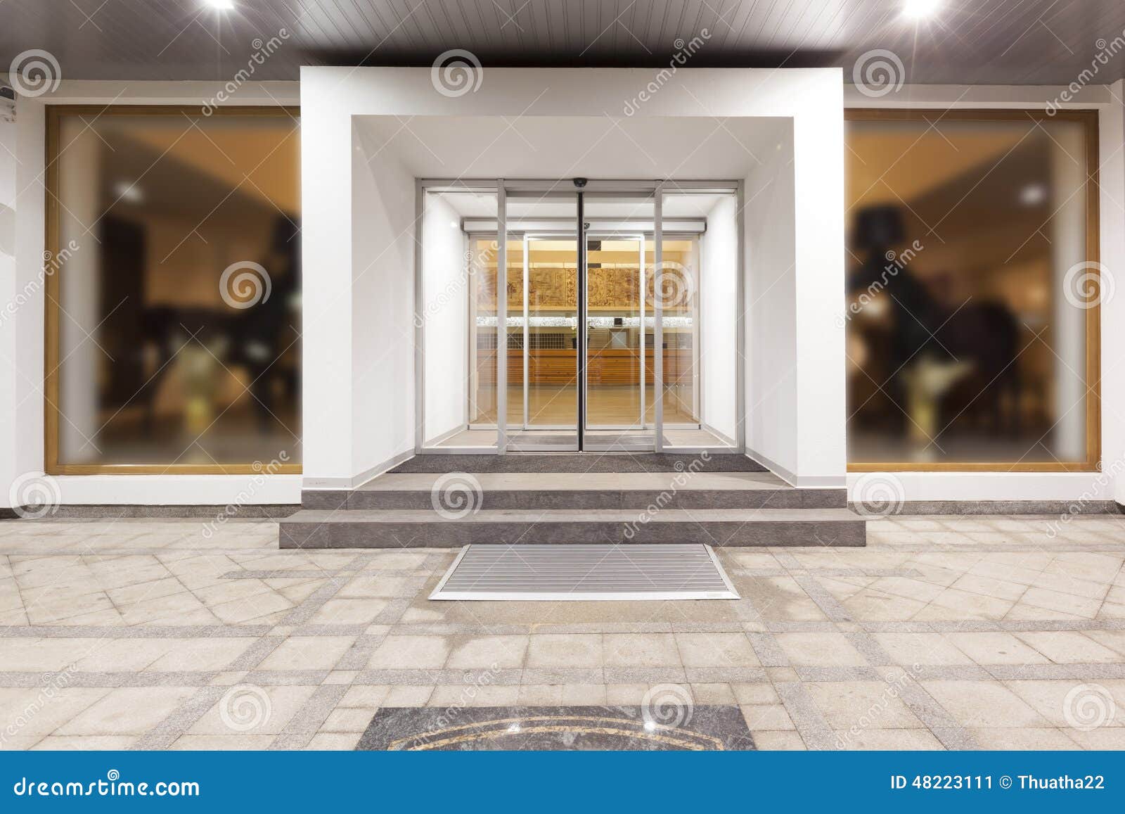 Interior of a Hotel Entrance Stock Image - Image of equipment, house ...