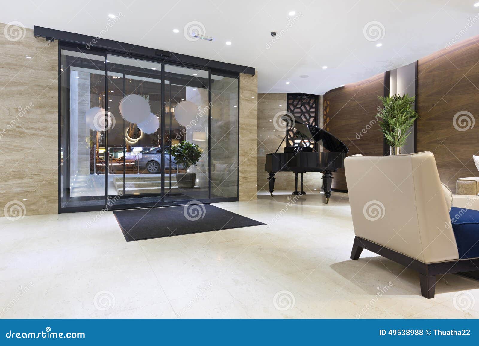 Interior of a Hotel Entrance Stock Photo - Image of leisure, entrance ...