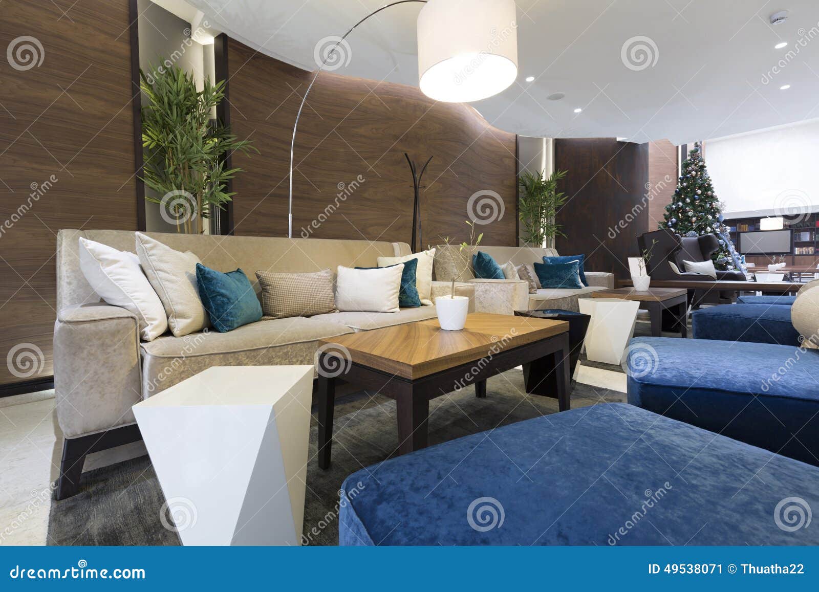 Interior of a Hotel Lobby Cafe Stock Image - Image of dinning ...